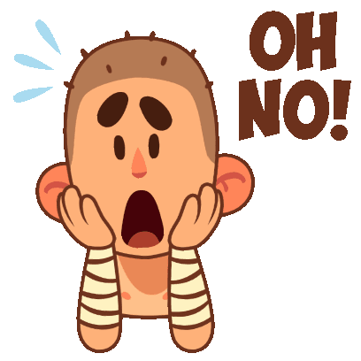 Shocked Oh No Sticker by Almost a Hero for iOS & Android | GIPHY