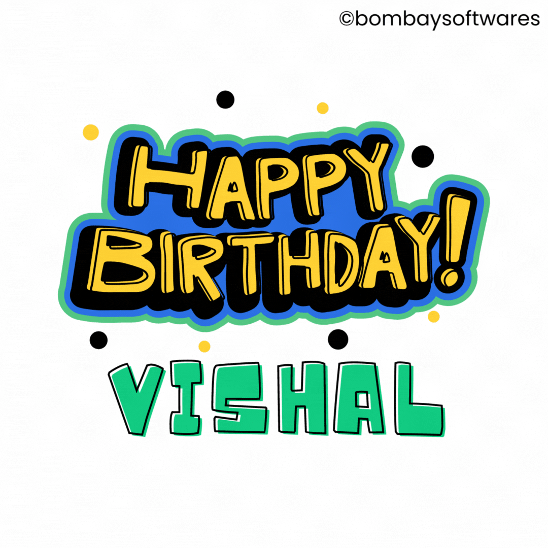 Vishal Name Animation
