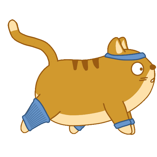 Cat Fitness Sticker by Share It Again for iOS & Android | GIPHY