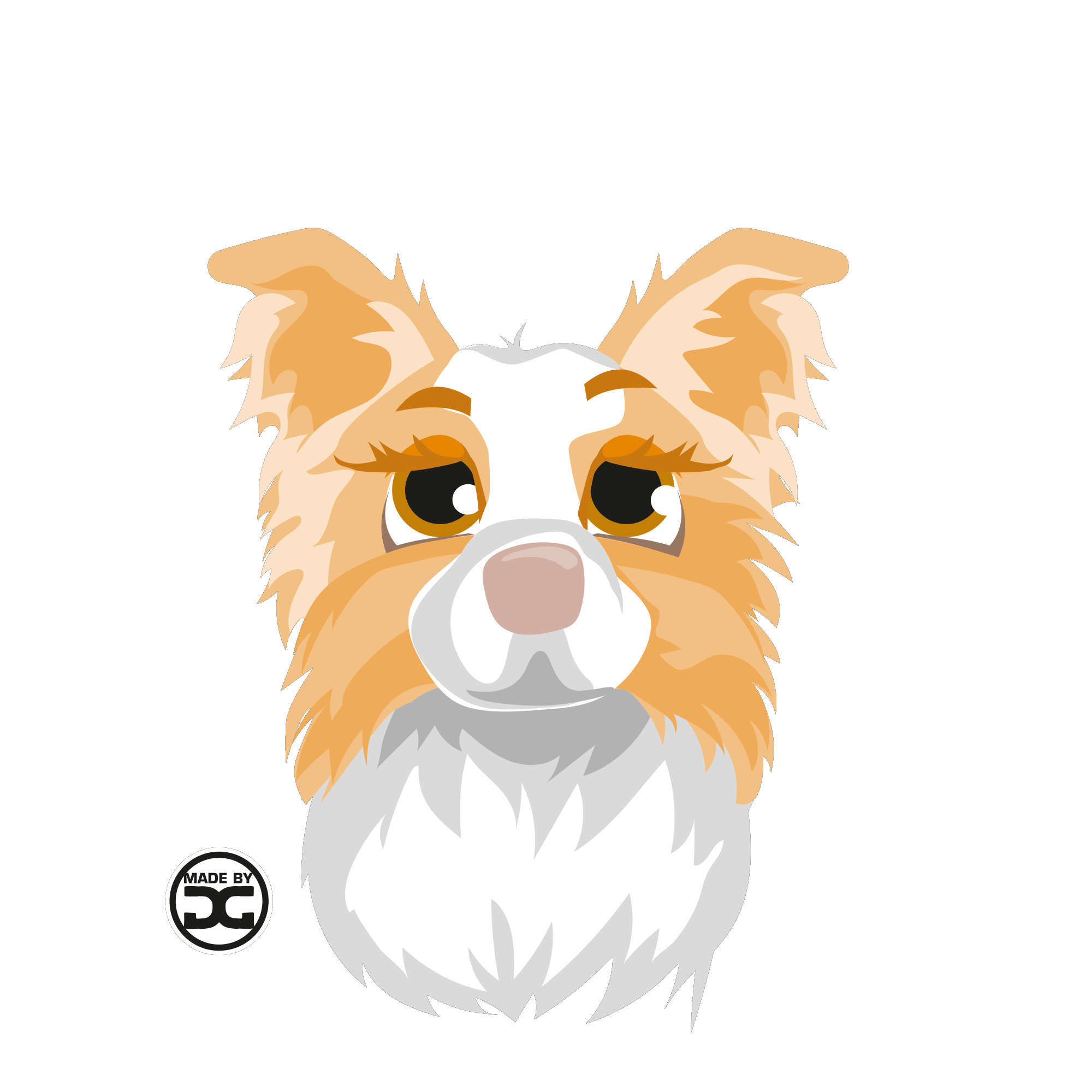 Border Collie Smile Sticker by Doggygraphics for iOS & Android | GIPHY