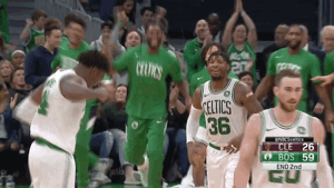 High Five Boston Celtics GIF by NBA - Find & Share on GIPHY