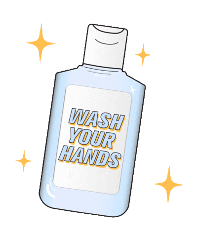 Wash Your Hands Hand Sanitizer Sticker by Avery Products for iOS ...