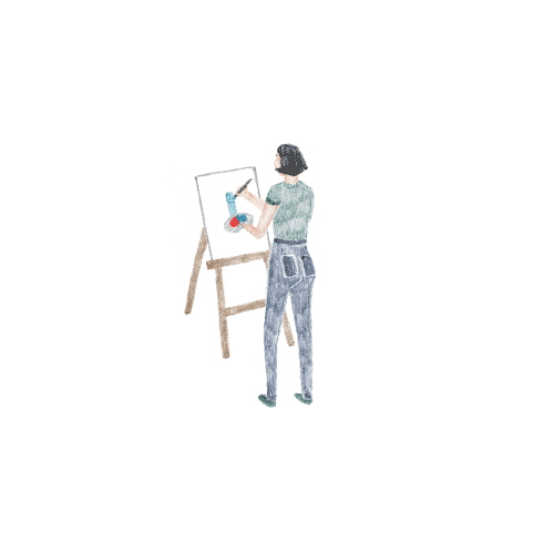 Painting GIF by Thoka Maer - Find & Share on GIPHY