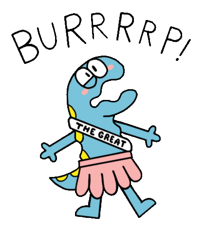Excuse Me Burp Sticker by T. L. McBeth for iOS & Android | GIPHY