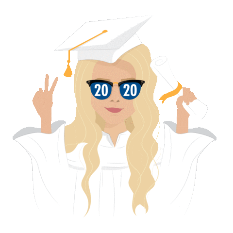 College Celebrate Sticker by Halie Jost Illustration for iOS & Android ...