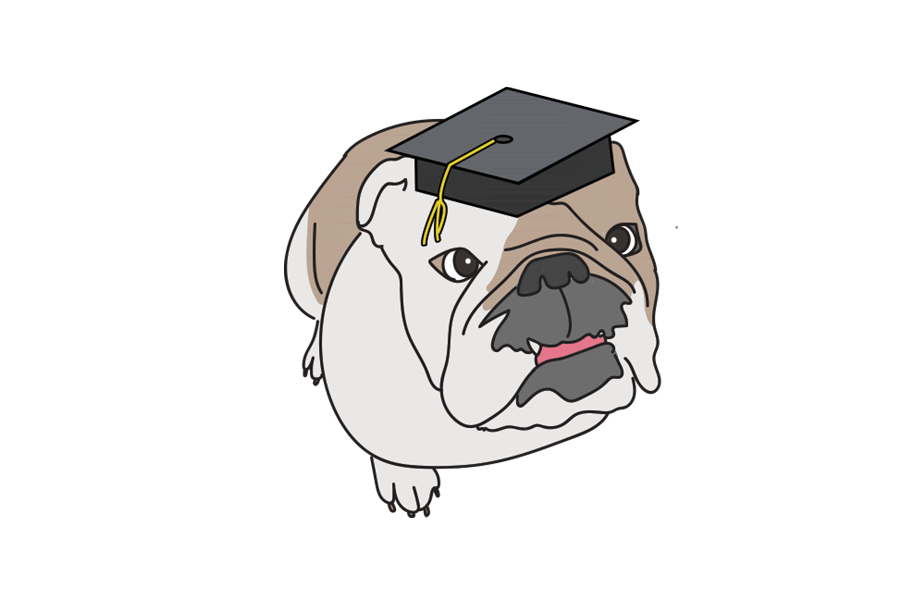 Graduation Bulldog Sticker by Georgetown University for iOS & Android ...