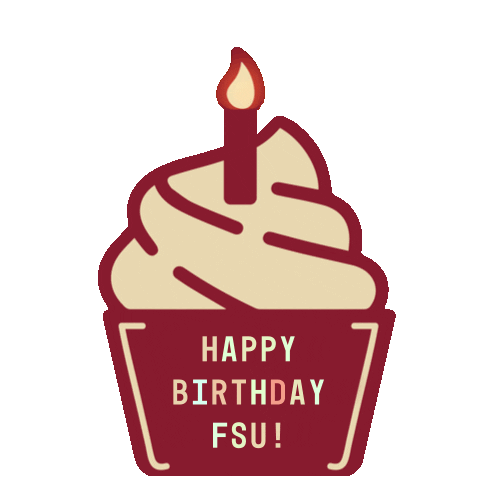 Happy Birthday Sticker by Florida State University for iOS & Android ...