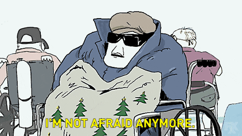 Not Afraid Animation GIF by Cake FX - Find & Share on GIPHY