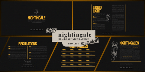 animated carrd template // #007 nightingale - Draco's Ko-fi Shop