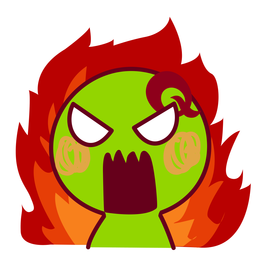 Angry Fire Sticker by Qoo10 Singapore for iOS & Android | GIPHY