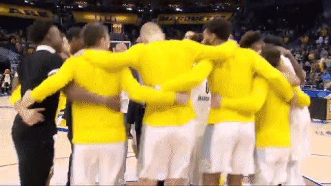 Huddle GIF by Marquette Athletics - Find & Share on GIPHY