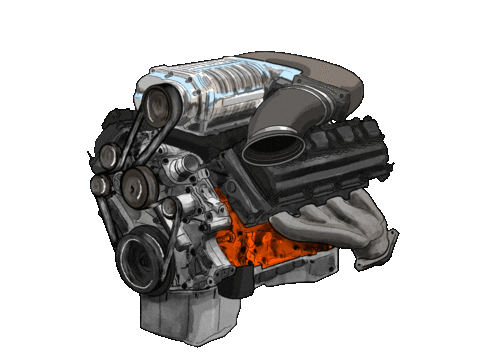 V8 Engine Animated Gif