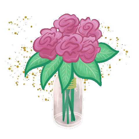 Flower Grow Sticker by JellaCreative for iOS & Android | GIPHY