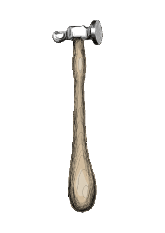 Hammer Craft Sticker by Malou Paul for iOS & Android | GIPHY