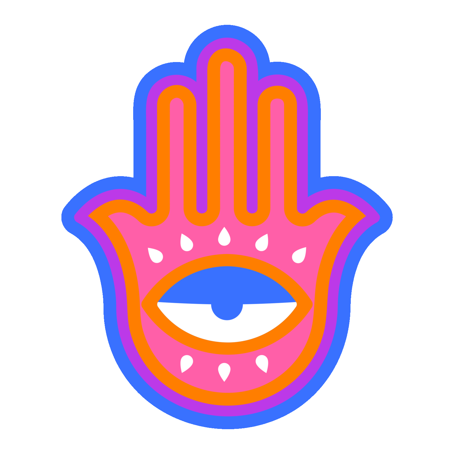 Eye Hamsa Sticker by Light for iOS & Android | GIPHY