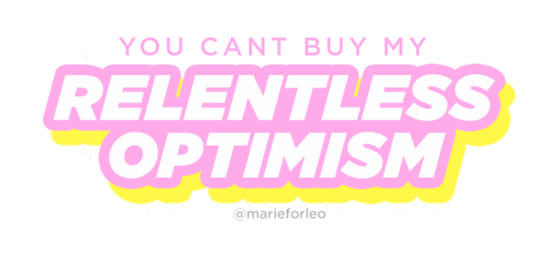Optimism Sticker by Marie Forleo for iOS & Android | GIPHY