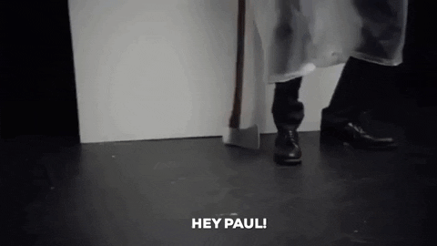 Hey Paul American Psycho Gif