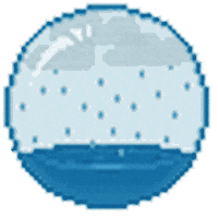 Pixel Water Sticker for iOS & Android | GIPHY