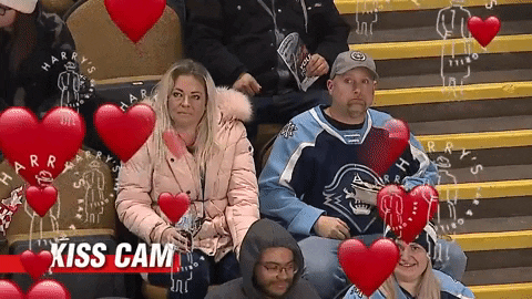 Awkward First Kiss Gif