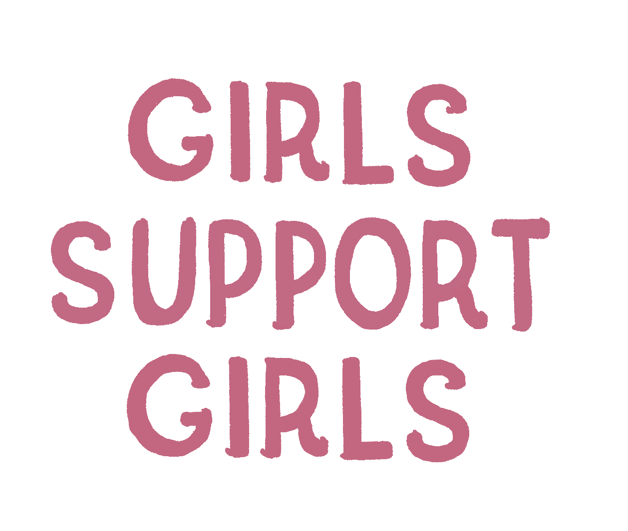 Girls Support Girls Sticker for iOS & Android | GIPHY