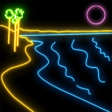 Neon Beach GIFs - Get the best GIF on GIPHY