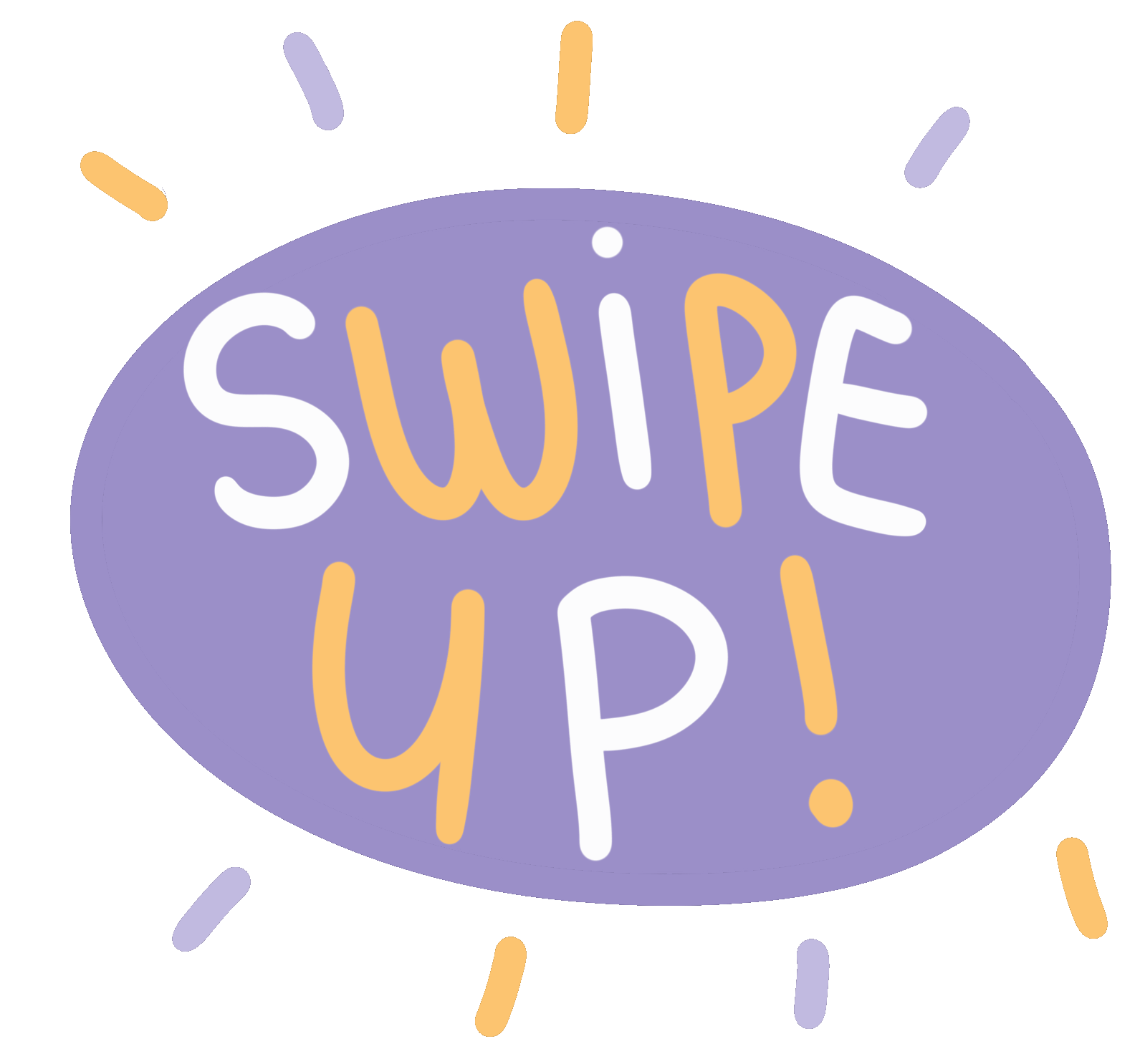 Swipe Up Sticker by Marie Boiseau for iOS & Android | GIPHY