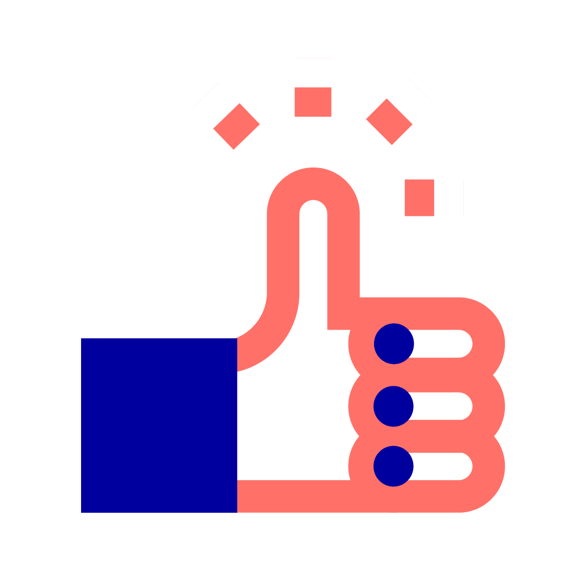 Tommel Opp Thumbs Up Sticker by Avidly for iOS & Android | GIPHY