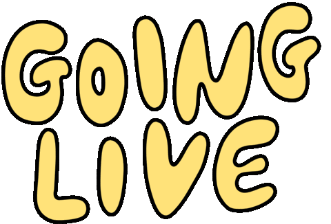 Going Live Sticker by Poppy Deyes for iOS & Android | GIPHY