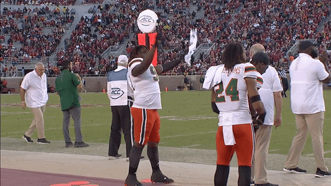 Miami Dancing GIF by ACC Network - Find & Share on GIPHY