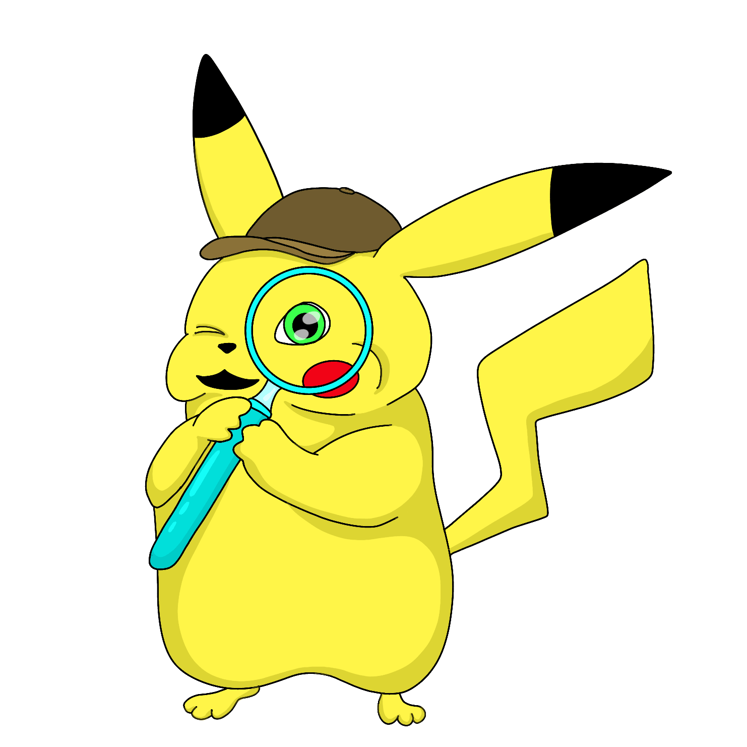 Detective Pikachu Pokemon Sticker for iOS & Android | GIPHY