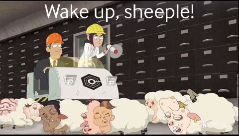 Wake-up-sheeple GIFs - Get the best GIF on GIPHY