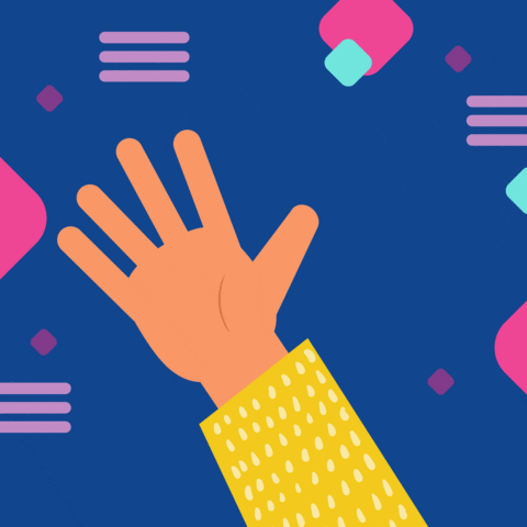 Hand Waving Animated Gif