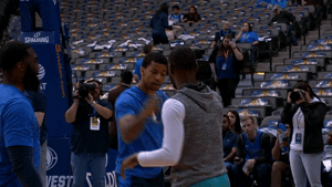 Talk Hug GIF by NBA - Find & Share on GIPHY