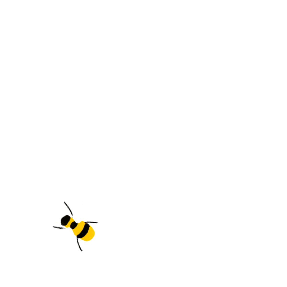 Happy Bumble Bee Sticker by Chris Olson for iOS & Android | GIPHY