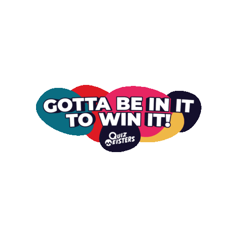 Winning In It To Win It Sticker by Quiz Meisters for iOS & Android | GIPHY