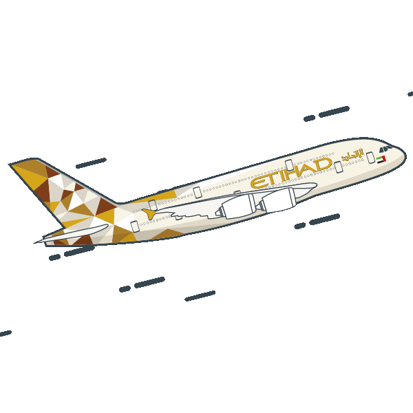 Flying Abu Dhabi Sticker by Etihad Airways for iOS & Android | GIPHY
