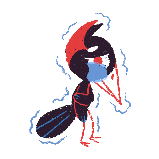 Sad Bird Sticker by JonDraws for iOS & Android | GIPHY