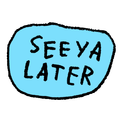 See Ya Text Sticker by Adam J. Kurtz for iOS & Android | GIPHY