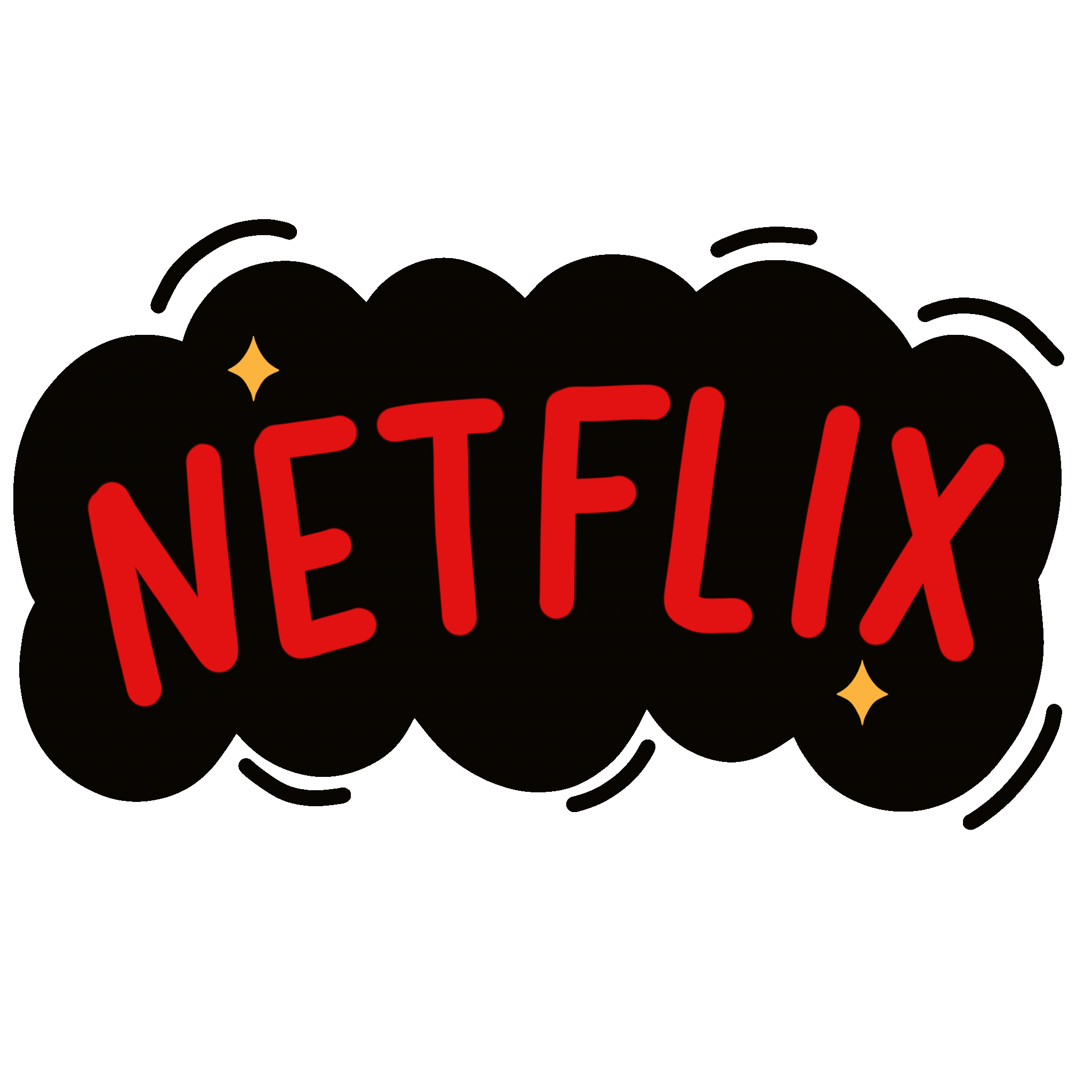 Netflix Movie Sticker by Rabisco de Letras for iOS & Android | GIPHY