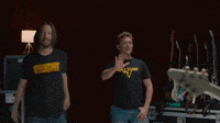 Bill And Ted Air Guitar Gif