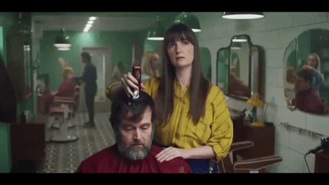 Hair Spacing Out GIF by Partizan - Find & Share on GIPHY