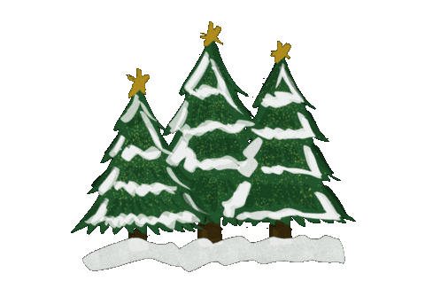Christmas Tree Snow Clip Art