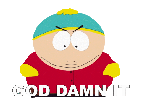 Cartman Damn It Sticker by South Park for iOS & Android | GIPHY