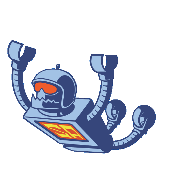 Robot Falling Sticker By sticker for iOS & Android | GIPHY