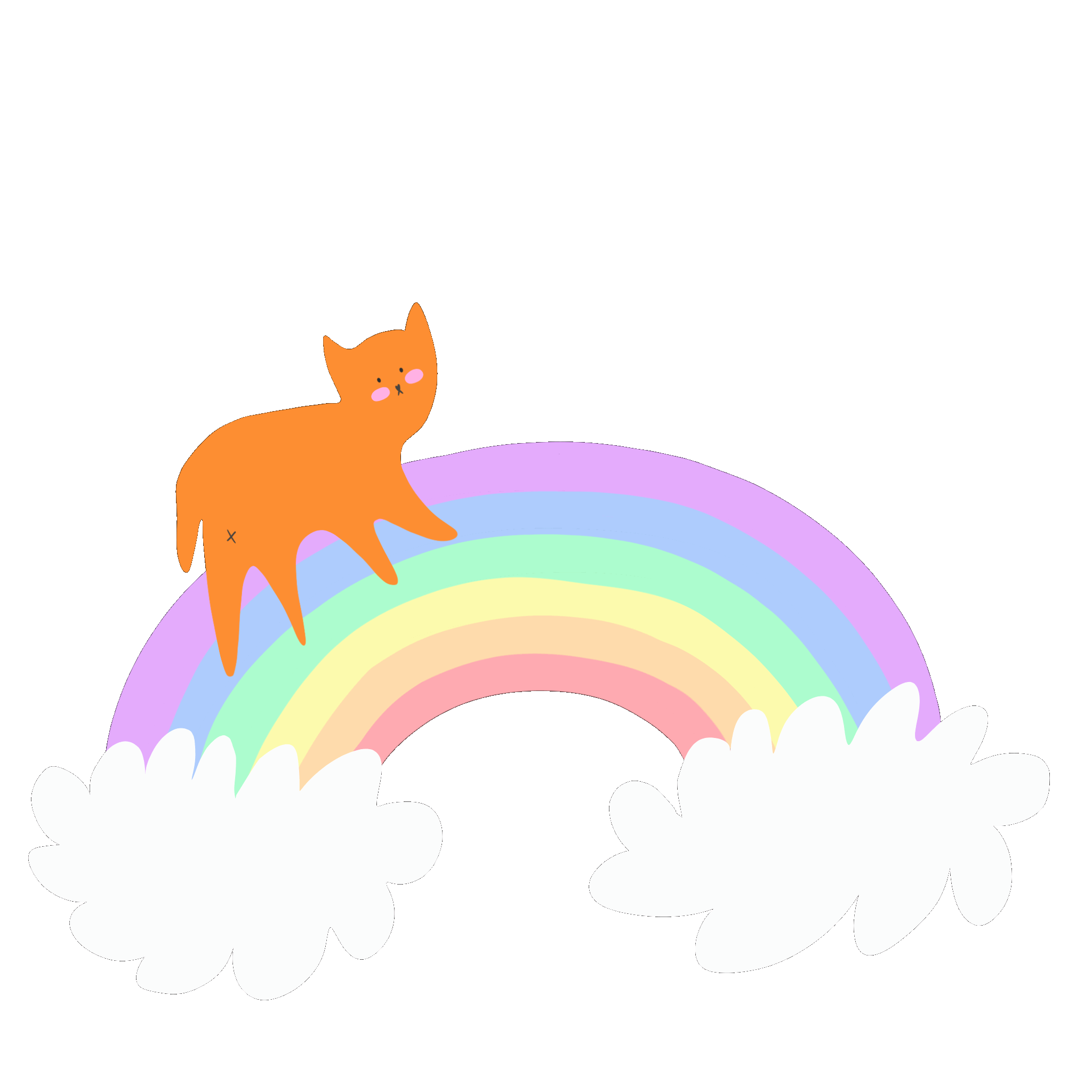 Cat Heart Sticker by ElisaBasilisa for iOS & Android | GIPHY