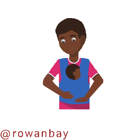 Babywearing Baby Carrier Sticker by RowanBay for iOS & Android | GIPHY