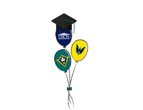 Graduation Balloons Sticker by UNCW Alumni Association for iOS ...