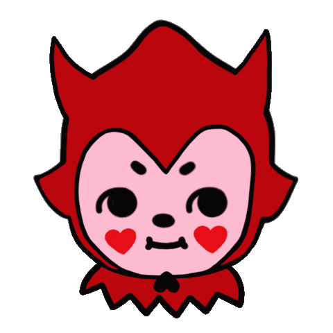 Wink Shoulder Devil Sticker for iOS & Android | GIPHY