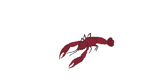 Dancing Crayfish Cartoon