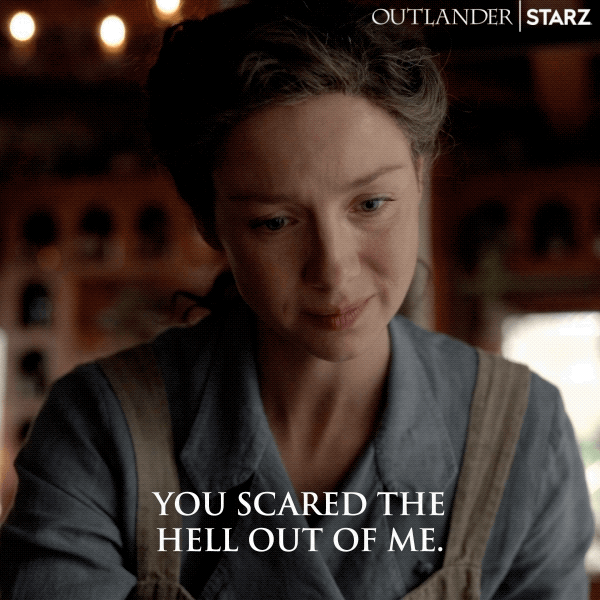 Scared Season 5 GIF by Outlander - Find & Share on GIPHY